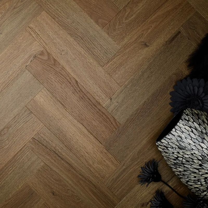 Textures Aged Oak Herringbone TH15 Luxury Vinyl Flooring (LVT ...